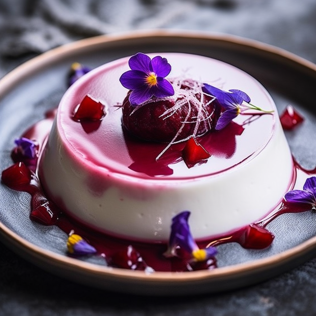 Chicha Morada Panna Cotta - Best Chef Recipes
